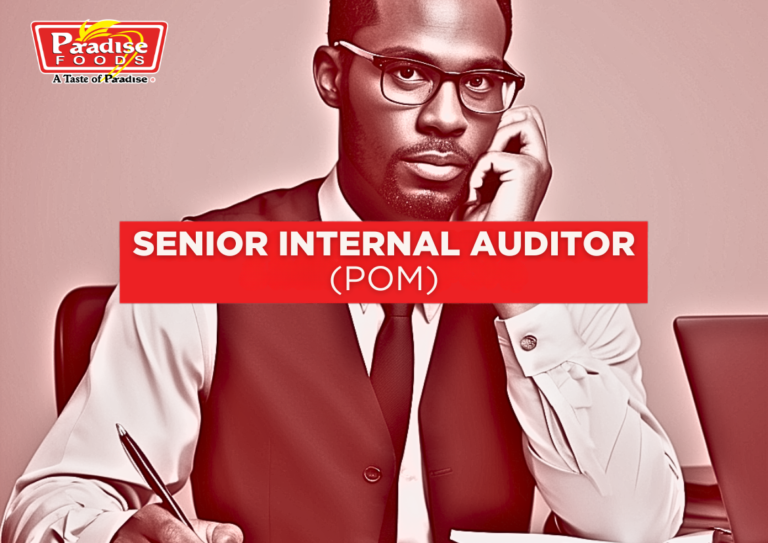 Senior Internal Auditor - Paradise Foods Limited